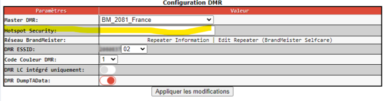 Configuration du Pi-Star – Configuration Pi-Star et MMDVM